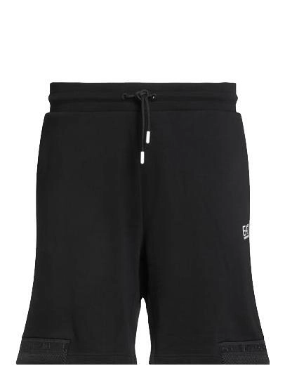 EA7 Athletic Shorts With Drawstring - Black