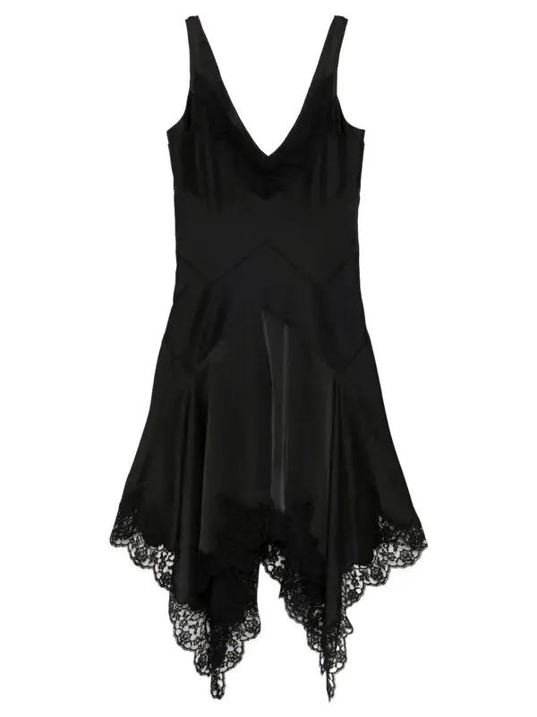 Monse Triangle Laced Mini Dress - Black