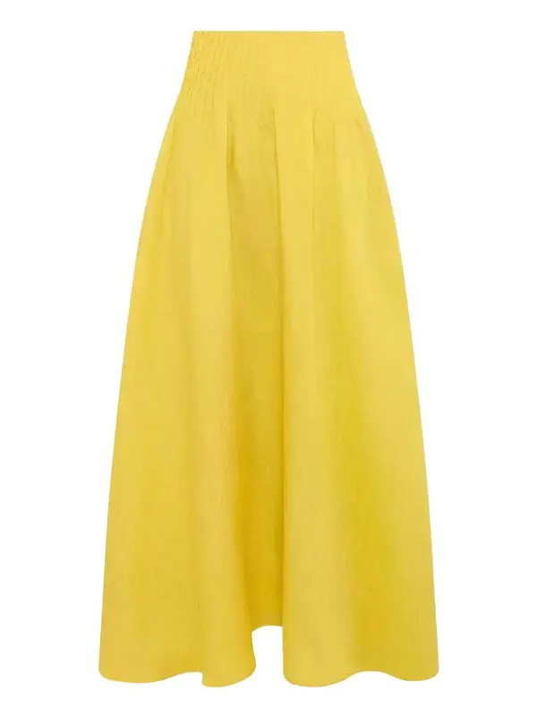Gabriela Hearst Flared Long Skirt - Yellow