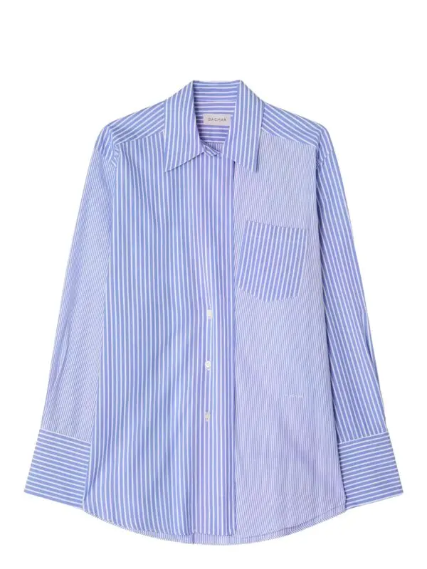 HOUSE OF DAGMAR Striped Button-down Shirt - Blue