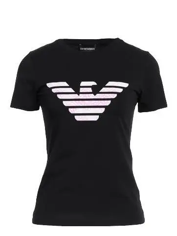 Emporio Armani T-shirt With Logo Print - Black