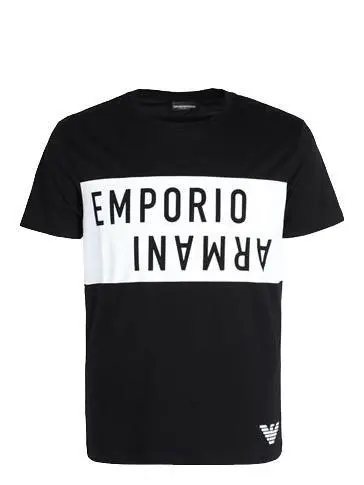 Emporio Armani Knit T-shirt T-shirt Size Cotton - Black