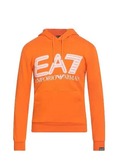 EA7 Cotton-elastane Sweatshirt - Orange