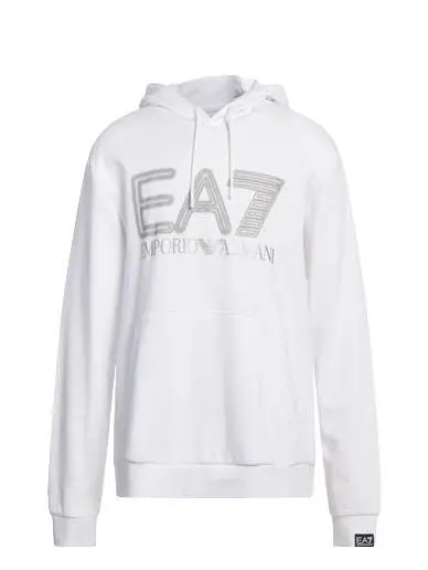 EA7 Cotton-elastane Sweatshirt - White