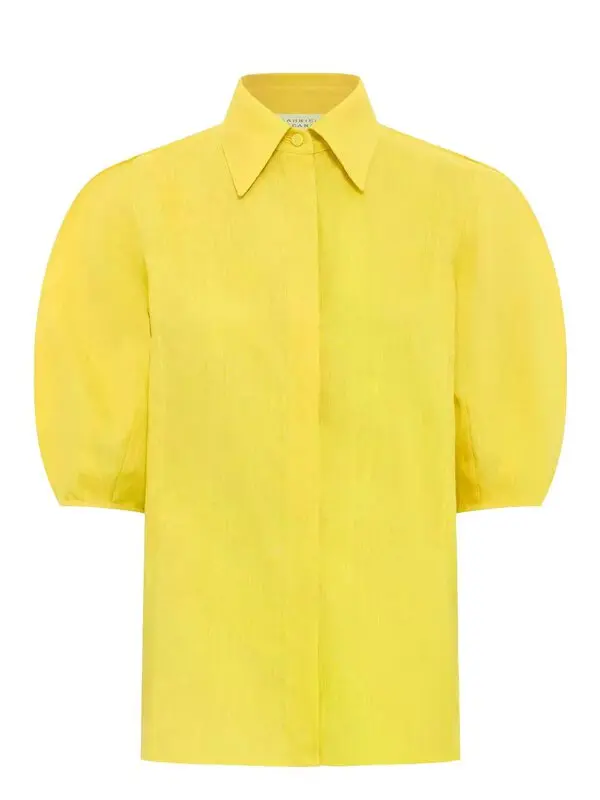 Gabriela Hearst Puff-sleeved Shirt - Yellow