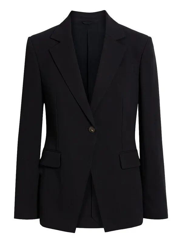 Brunello Cucinelli Cotton-twill Blazer With Bead Embellishment - Black