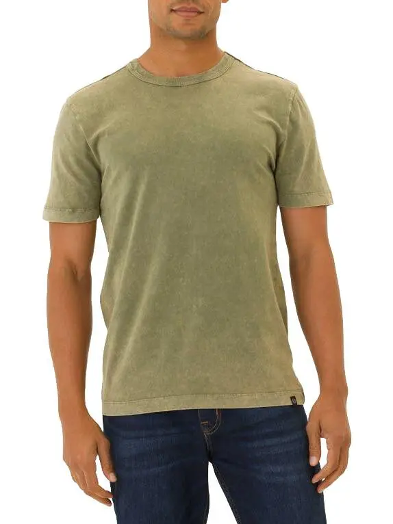 THREADS 4 THOUGHT Shawn Mineral Wash Cotton T-shirt - Artichoke