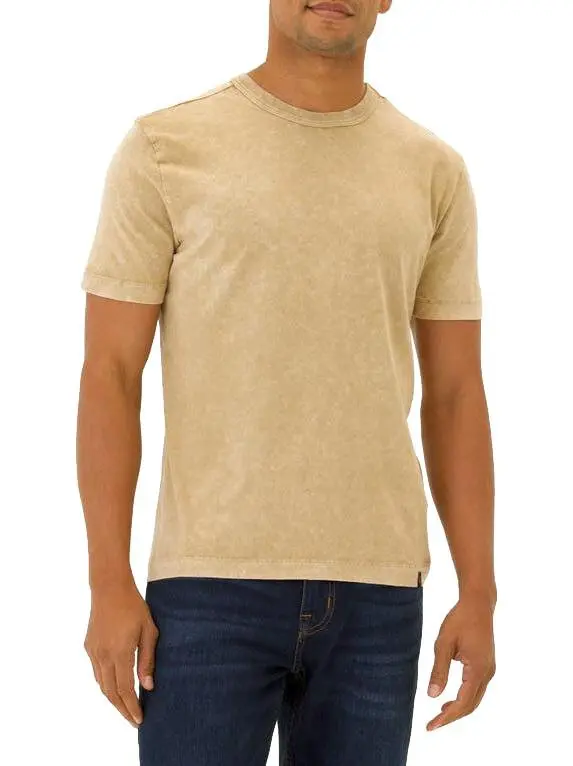 THREADS 4 THOUGHT Shawn Mineral Wash Cotton T-shirt - Chai