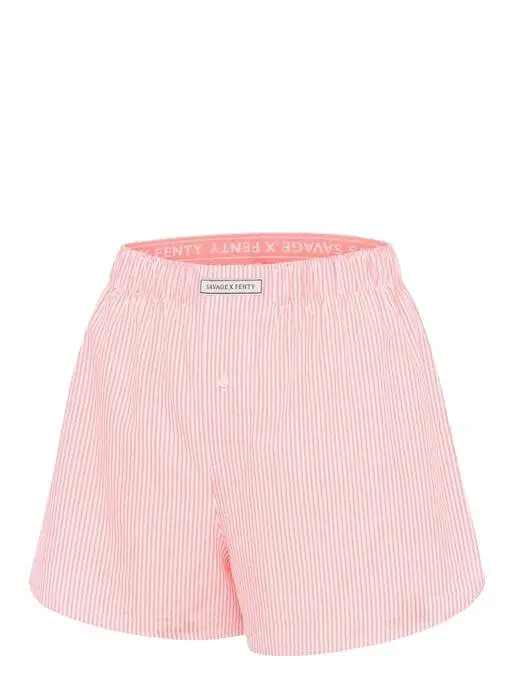 SAVAGE X FENTY Kickback Casuals Pajama Boxers - Pink Odyssey Line By Line