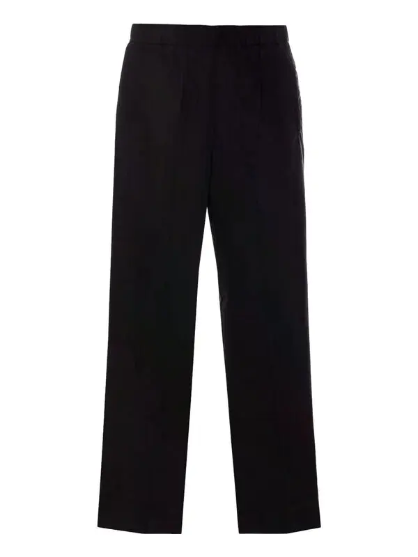 TRUE AVENUE Elasticated-waistband Trousers - Black