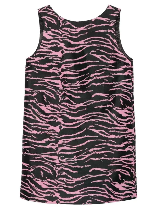 Baum Und Pferdgarten Zebra-print Mini Dress - Black