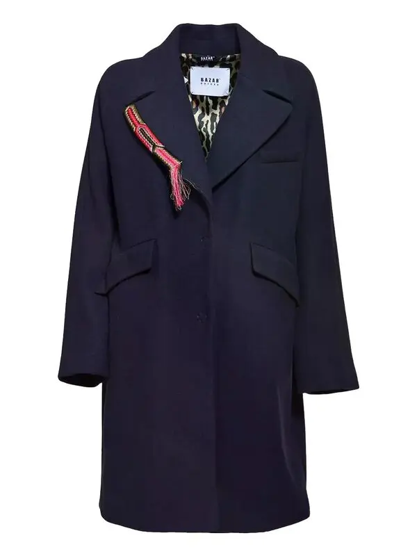 BAZAR DELUXE Virgin Wool Coat - Blue