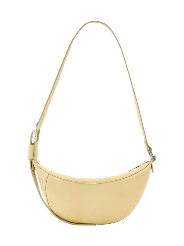 ALLSAINTS Luna Slouchy Leather Crossbody Bag - Mellow Yellow
