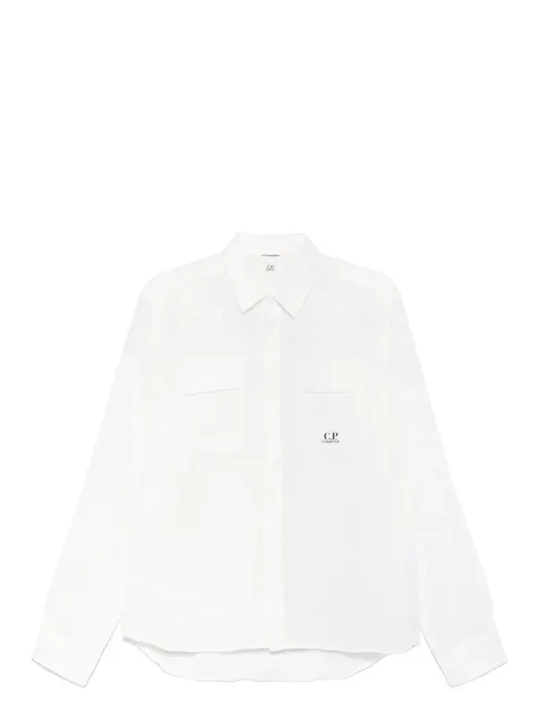 C.P. COMPANY Linen Shirt - White