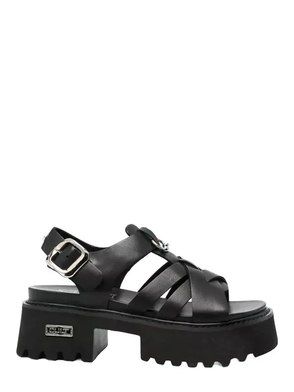 CULT 50mm Leather Sandals - Black