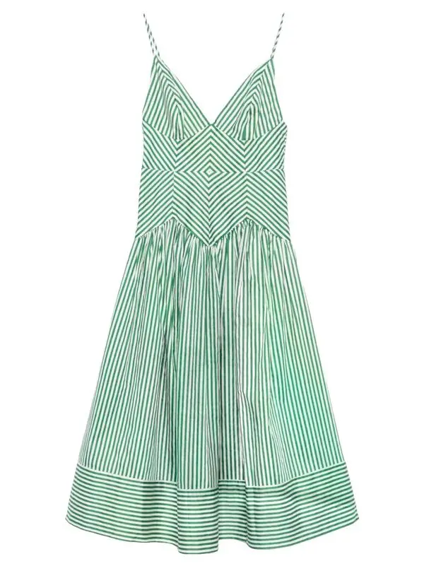 Farm Rio Cotton Midi Dress - Green