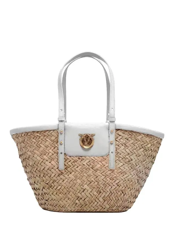 Pinko Basket Bag - White