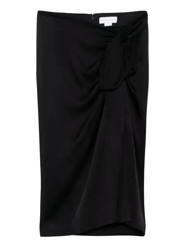 Stella McCartney Gathered Midi Skirt - Black