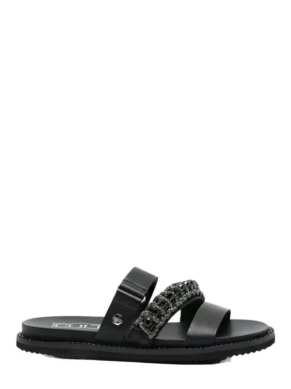 CULT Rhinestone-embellished Sandals - Black