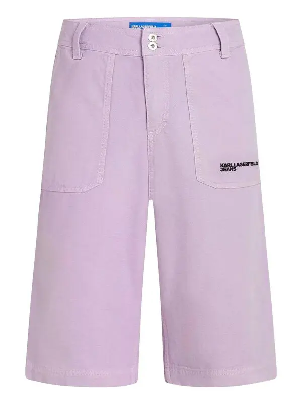 Karl Lagerfeld Cargo Shorts - Purple