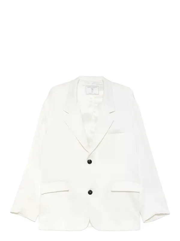 SOCIETE ANONYME Single-breasted Blazer - White