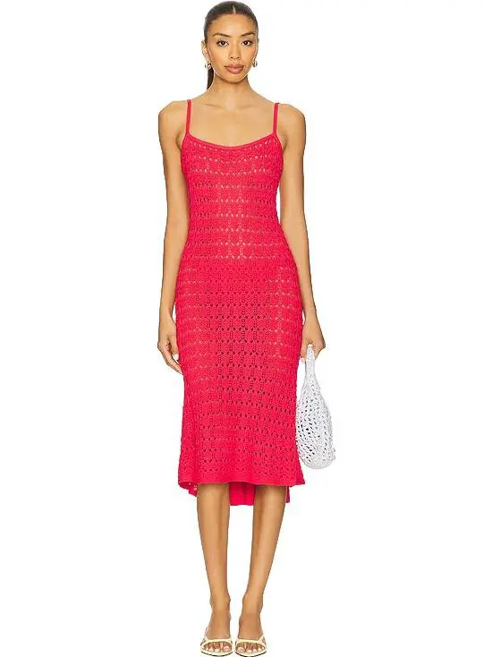 PQ Peggy Midi Dress - Cranberry