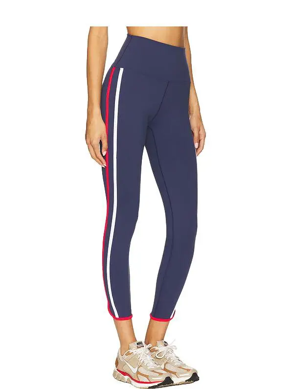 Beach Riot Nella Legging In Navy - Americana Colorblock