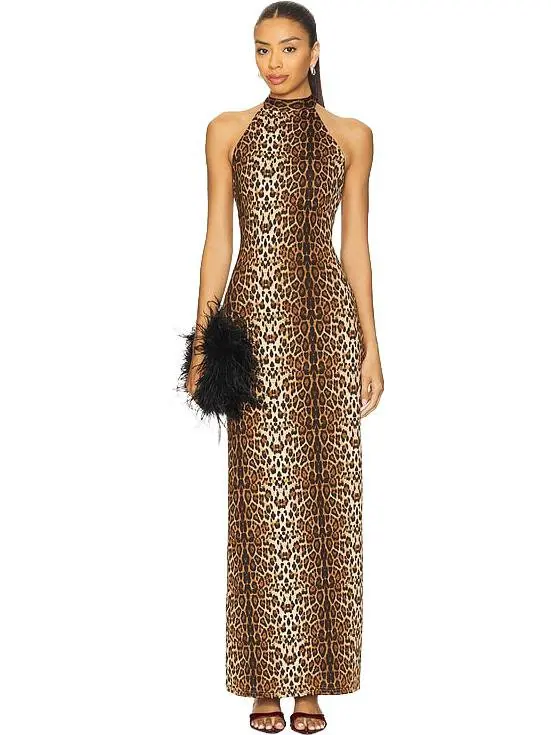 Superdown Vashti Maxi Dress - Leopard