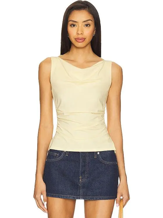 ELODIE THE LABEL Myra Top - Light Yellow