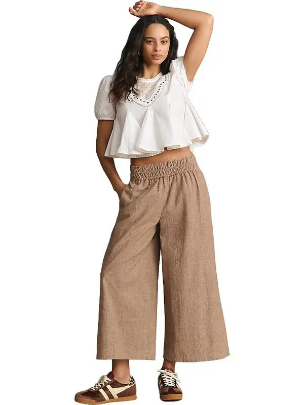 THE SOMERSET COLLECTION BY ANTHROPOLOGIE The Somerset Collection Striped Pull-on Pants - Brown