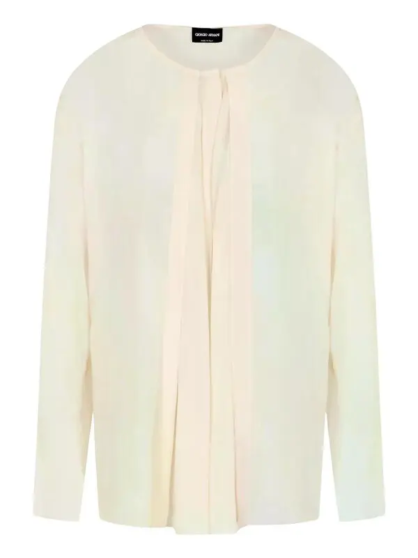 Giorgio Armani Silk Blouse - Neutrals