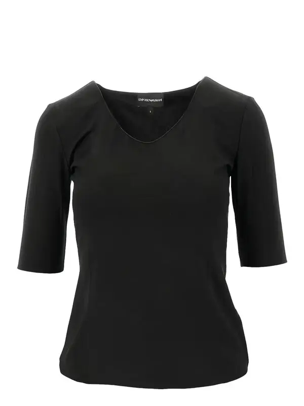 Emporio Armani Scoop-neck T-shirt - Black