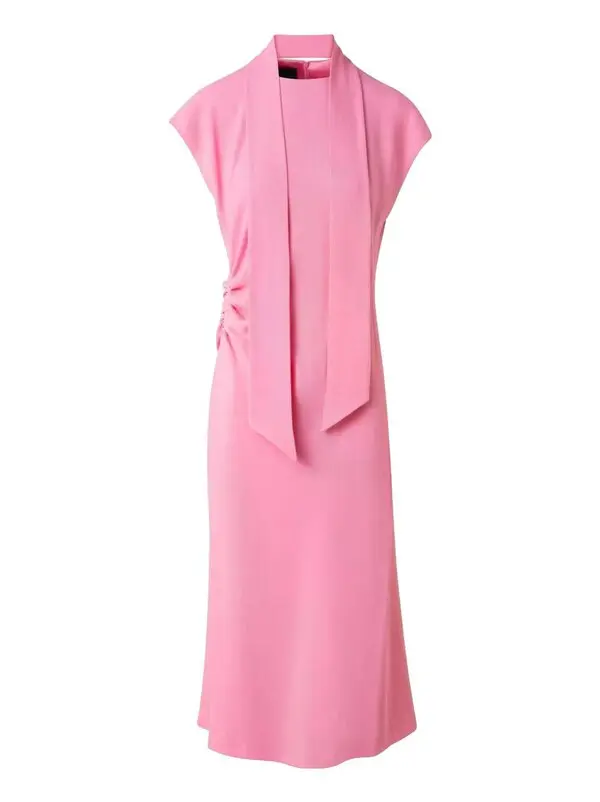 Akris Draped Cap-sleeve Dress - Pink