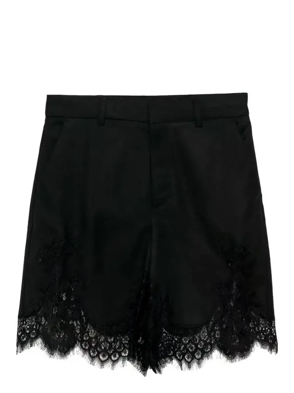 Monse Tailored Lace Short - Black