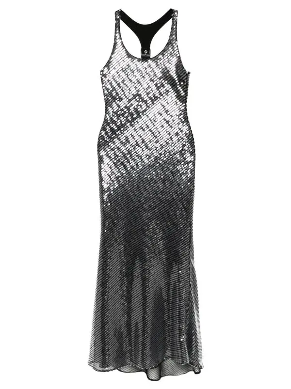 Monse Sequin Harness Dress - Black
