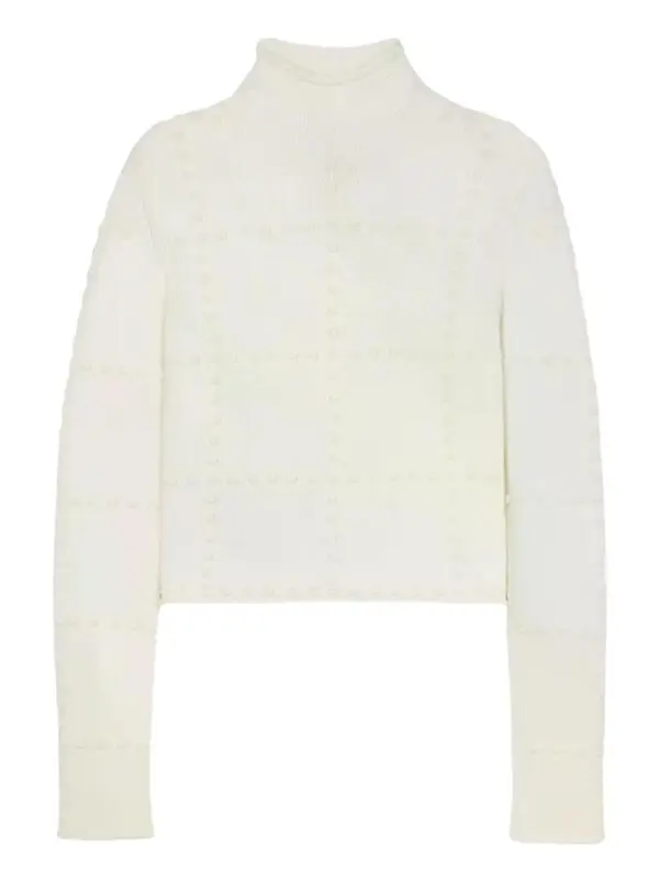 Guest In Residence Popcorn Sweater - White