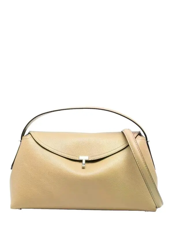 TOTEME T-lock Leather Handle Bag - Neutrals