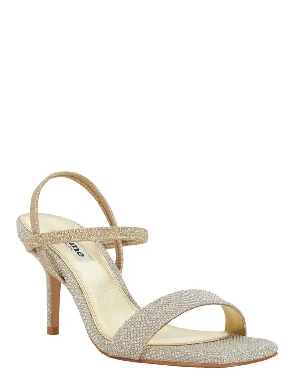 Dune London Methodical Ankle Strap Sandal - Gold