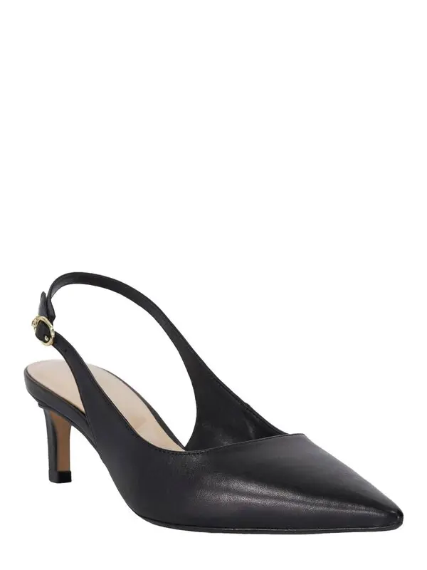 Dune London Pointed Toe Slingback Pumps - Black