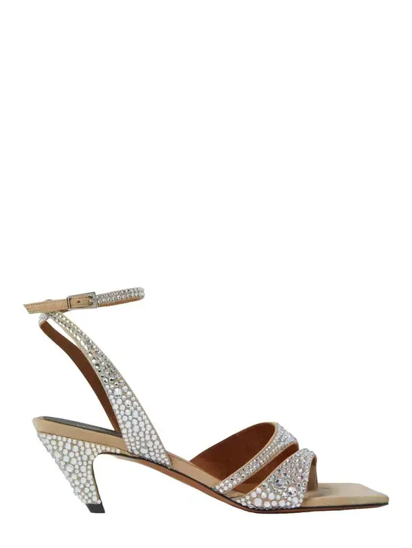 Stella McCartney Rhinestone-embellished Sandals - Neutrals