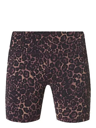 Sweaty Betty Cycling Shorts - Brown Wild Leopprint