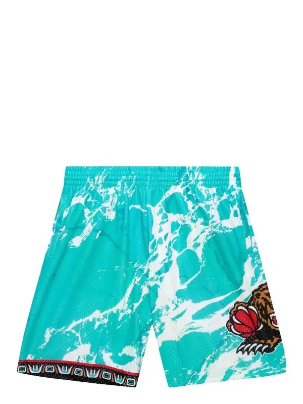 Mitchell & Ness Nba Vancouver Grizzlies 1996 Team Marble Swingman Shorts - Blue