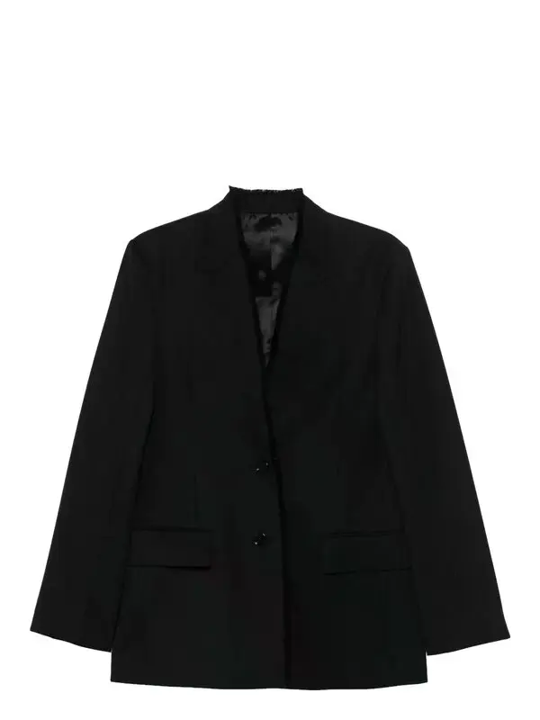 TOTEME Raw-lapel Blazer - Black