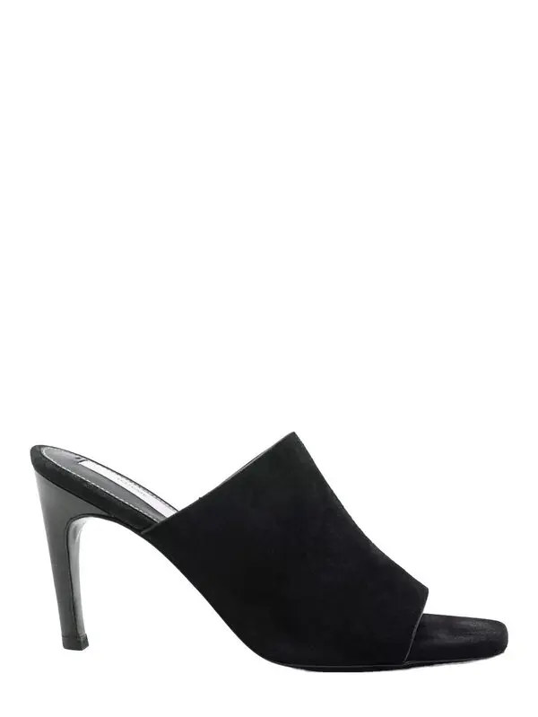 TOTEME 90mm Velour Mules - Black