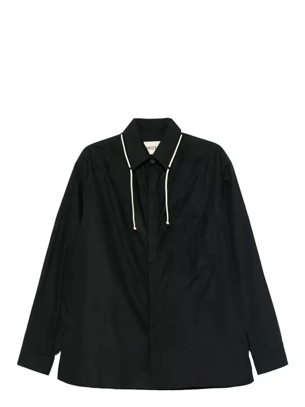 MORDECAI Poplin Shirt - Black
