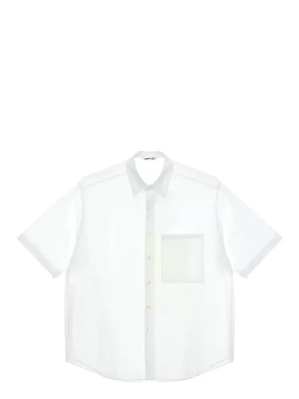 Auralee Button-up Short-sleeve Shirt - White