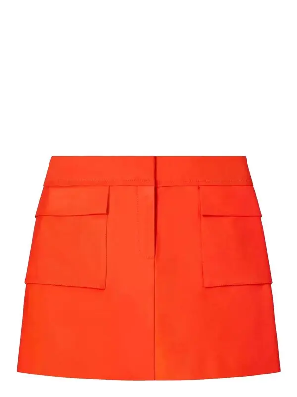 Tory Burch Front Pocket Mini A-line Skirt - Red