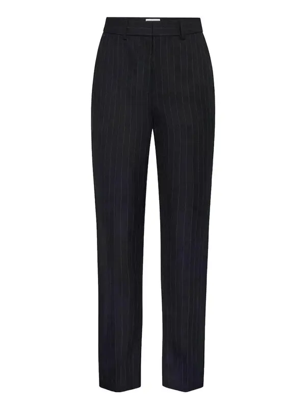 Rebecca Vallance Maxwell Pinstriped Tailored Trousers - Blue