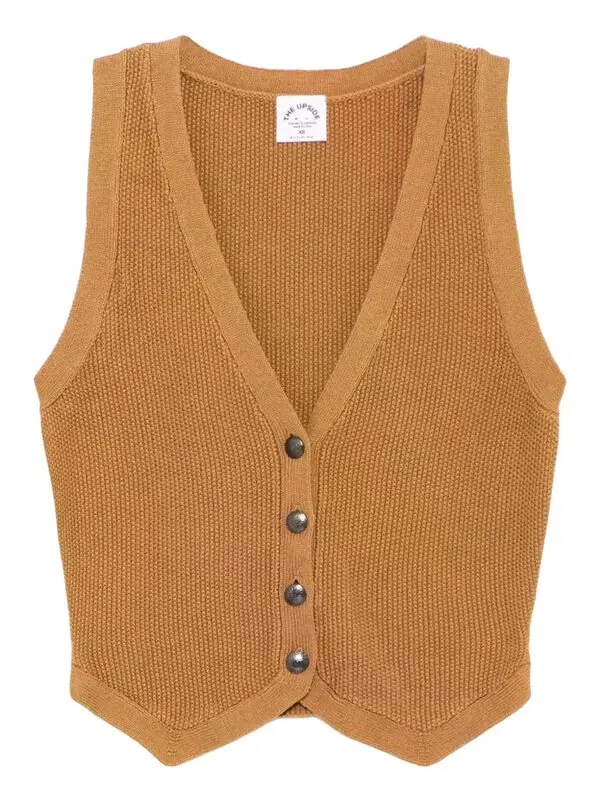 The Upside Babylon Knitted Vest - Brown