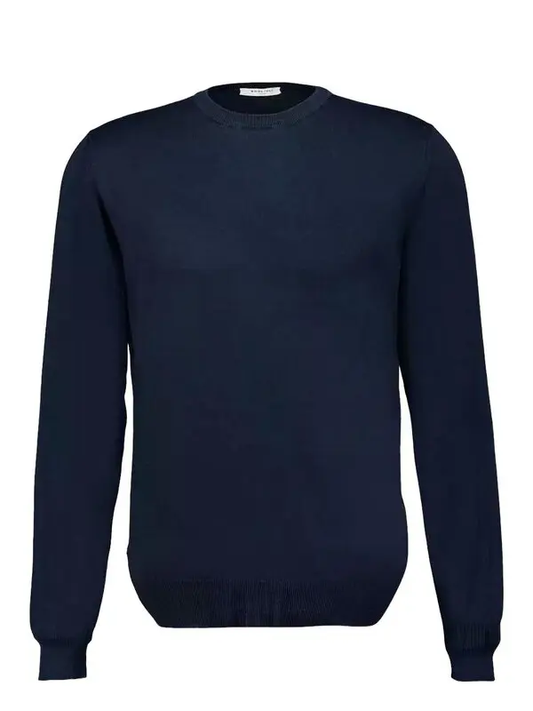 Boglioli Cotton Jumper - Blue
